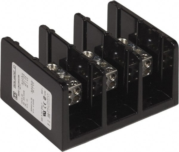 Square D 3 Poles, 350 (Copper) Amp, Phenolic Power Distribution Block ...