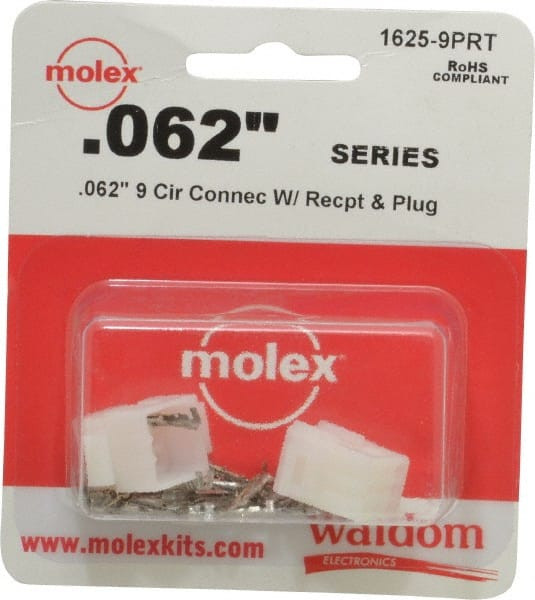 Molex 9 Circuit, 9 AWG, 0.062 Inch Pin Diameter, Modular Receptacle ...