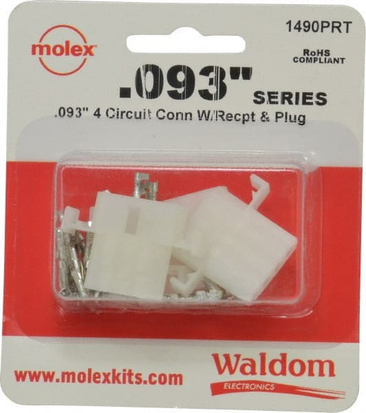 Molex 4 Circuit, 4 AWG, 0.093 Inch Pin Diameter, Modular Receptacle ...