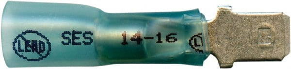 Made in USA 1/4" Wide, Heat Shrink & Polyolefin Insulation, Male Tab ...