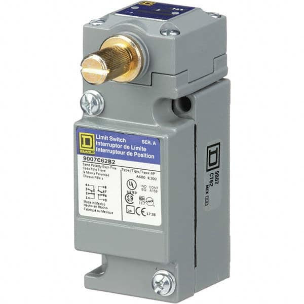 Square D DPDT, 2NC/2NO, 600 Volt Rotary Head Actuator, General Purpose ...