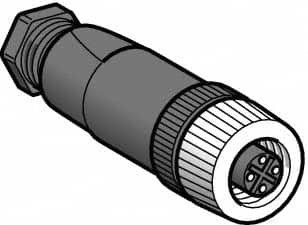 Telemecanique Sensors 3 Amp, M12 4 Pin Female Straight Field Attachable ...