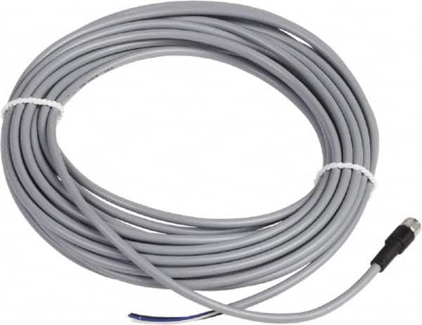 Telemecanique Sensors 3 Amp, M8 Straight Female Connector 4 Pin Cordset ...