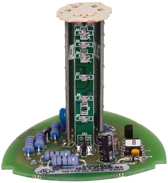 Edwards Signaling LED Lamp, Red, Flashing, Stackable Tower Light Module ...