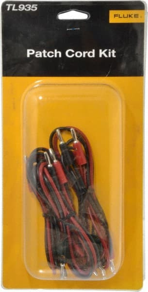 Fluke Black/Red Electrical Test Equipment Patch Cord Set Use with Test ...