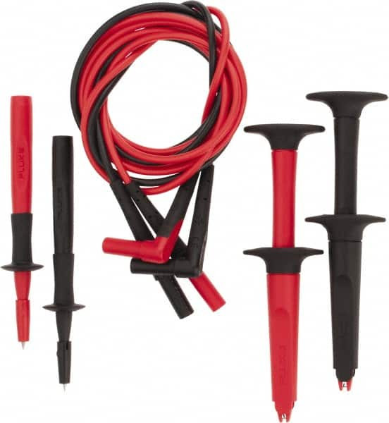 Fluke Black/Red Electrical Test Equipment Leads Use with Fluke 114, 115 ...