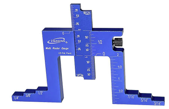 iGaging Mini & Multi Adjustable Router Depth & Center Gauges & Sets ...