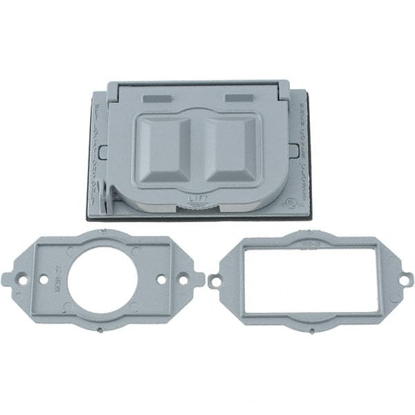 Leviton Aluminum Electrical Box Device Cover WM1H-GY - 32532210| Penn ...