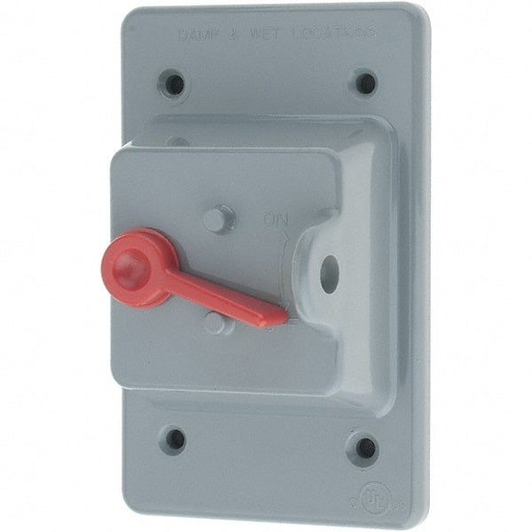 Leviton PVC Electrical Box Device Cover WP1S-GY - 32532251| Penn Tool ...