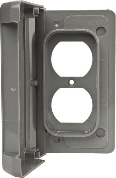 Thomas & Betts Polycarbonate Electrical Box Duplex Receptacle Cover ...