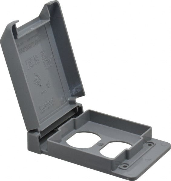 Thomas & Betts Polycarbonate Electrical Box Duplex Receptacle Cover ...