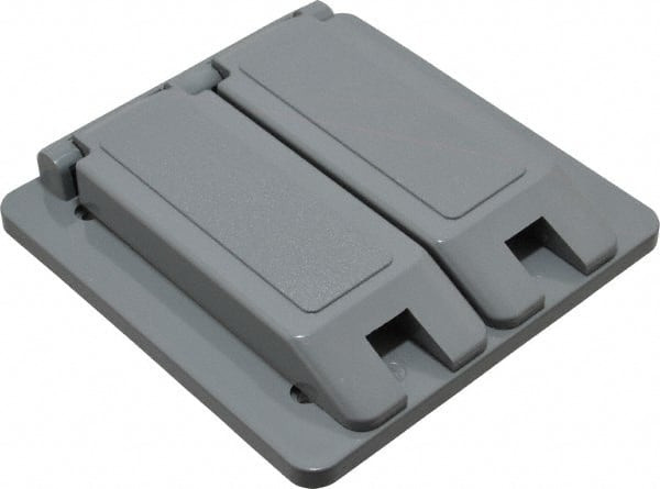 Thomas & Betts Polycarbonate Electrical Box Duplex Receptacle Cover ...