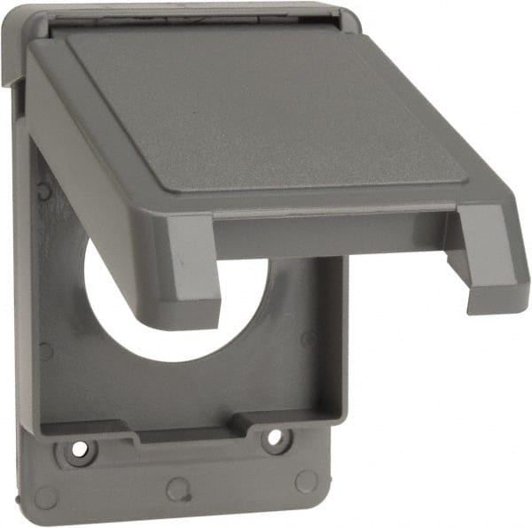 Thomas & Betts Polycarbonate Electrical Box Single Receptacle Cover ...