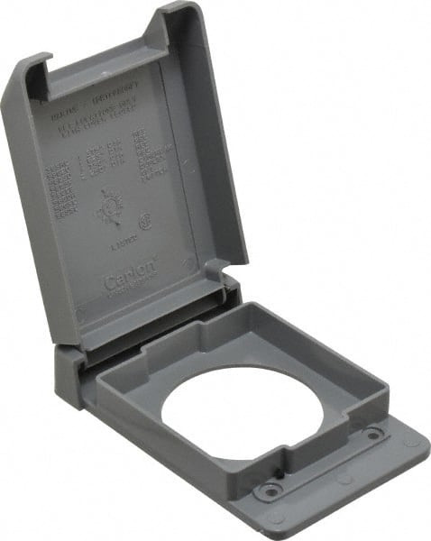 Thomas & Betts Polycarbonate Electrical Box Single Receptacle Cover ...