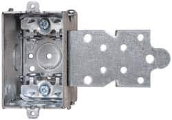 Crouse-Hinds 3 x 2 x 2-1/2" Steel Rectangular Switch Box 1 Gang, (9) 1/ ...