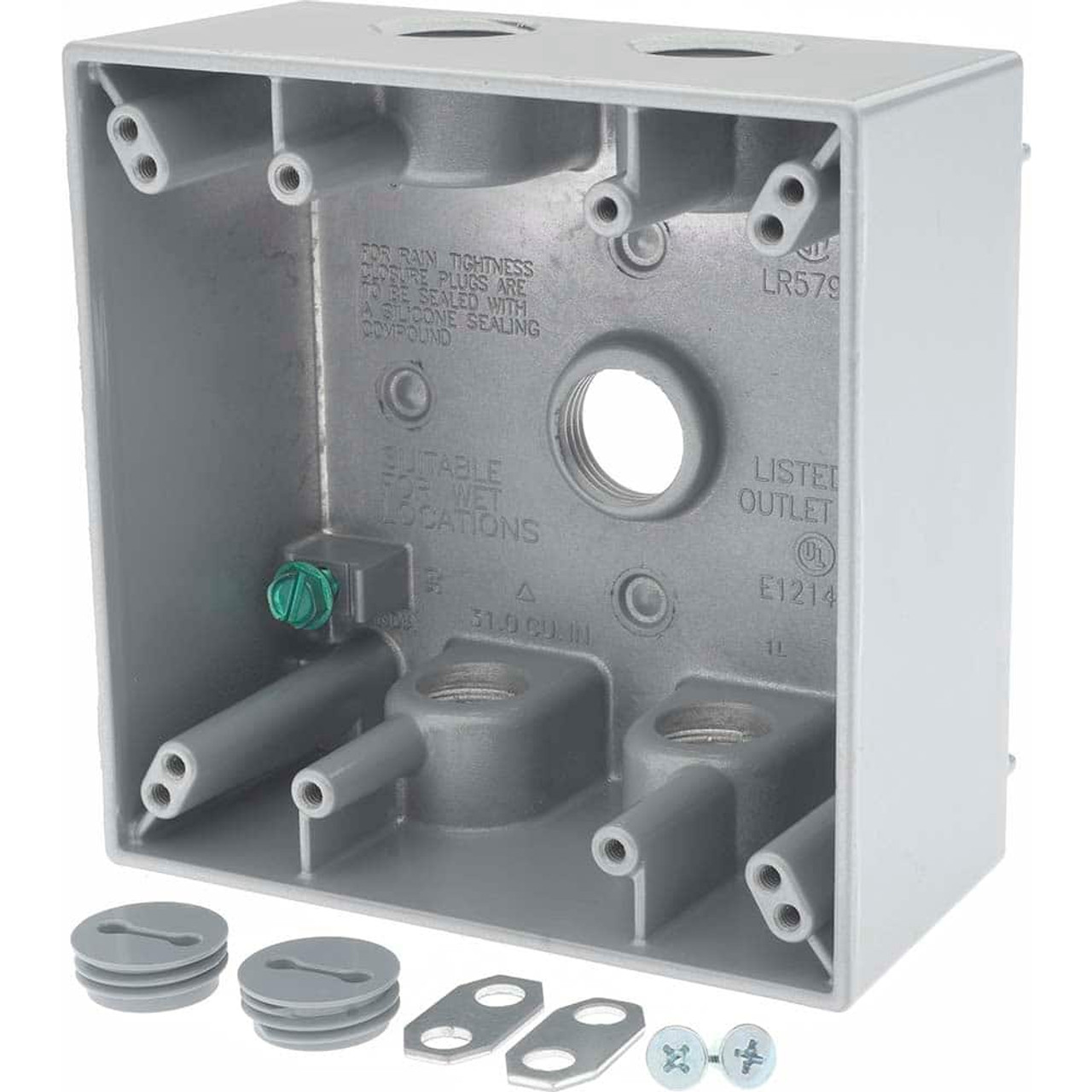 Crouse Hinds 4 9 16 X 4 5 8 X 2 1 16 Aluminum Rectangular Weather Crouse Hinds 4 9 16 X 4 5 8 X 2 1 16 Aluminum Rectangular Weather