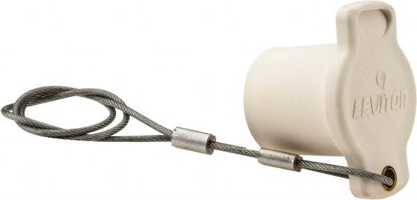 Leviton 3R NEMA Rated, Female, White Single Pole Protective Cap For Use ...