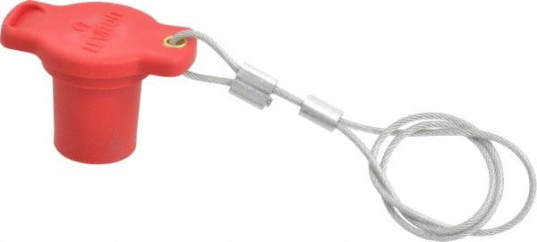 Leviton 3R NEMA Rated, Male, Red Single Pole Protective Cap For Use ...