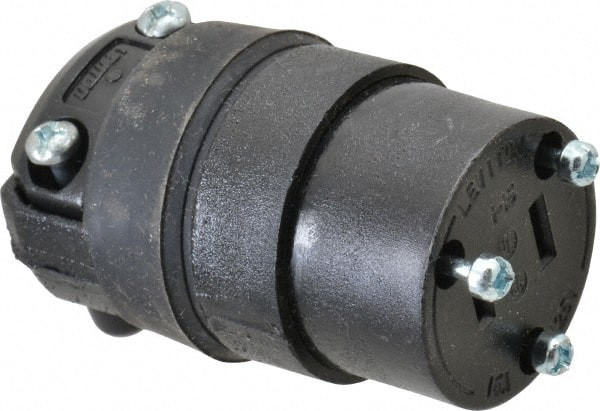 Leviton 125 VAC, 15 Amp, 1-15R NEMA, Straight, Ungrounded, Commercial ...