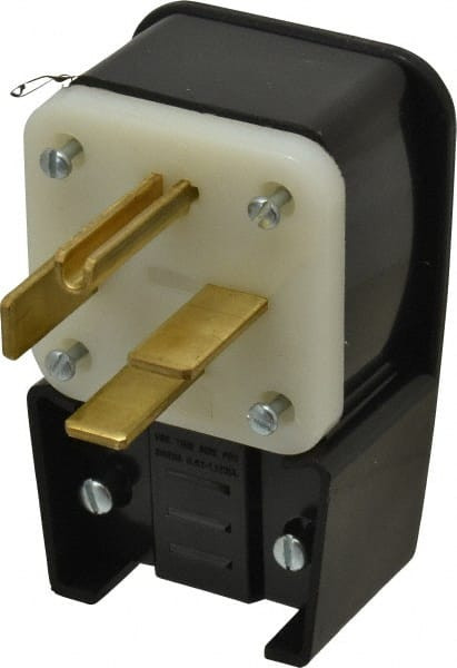 Leviton 250 VAC, 50 Amp, 15-50P NEMA, Angled, Self Grounding ...