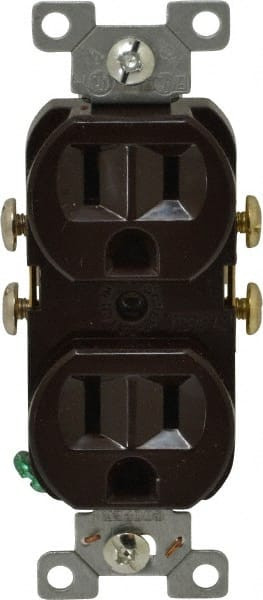 Cooper Wiring Devices 125 VAC 15A NEMA 5-15R Specification Grade Brown ...