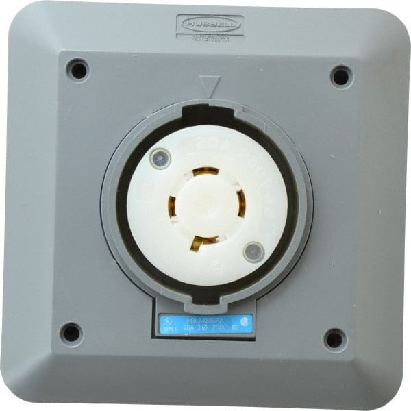 Hubbell Wiring Device-Kellems 250 VAC, 20 Amp, L15-20R NEMA, Self ...