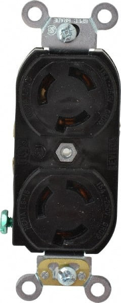 Leviton 250 VAC, 15 Amp, L6-15R NEMA, Self Grounding Receptacle 2 Poles ...