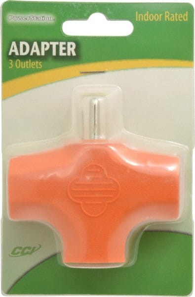 Southwire 3 Outlets, 125 VAC, 15 Amp, Orange, Triple Tap Plug In ...