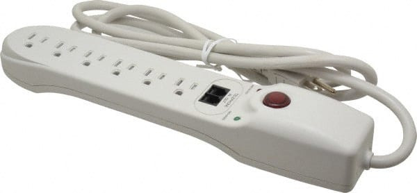 Hubbell Wiring Device-Kellems 6 Outlets, 125 Volts, 15 Amps, 6 ft. Cord ...