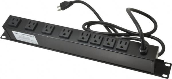 Legrand Wiremold 8 Outlets, 120 Volts, 15 Amps, 6 ft. Cord, Power ...