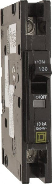 Square D 100 Amp, 240 VAC, 1 Pole, Panel Mount Miniature Circuit ...