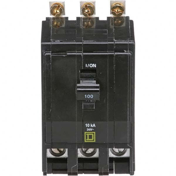Square D 100 Amp, 240 VAC, 3 Pole, Bolt On Miniature Circuit Breaker 4 ...