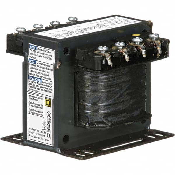 Square D 1 Phase, 75 VA, Control Transformer 131°F Temp Rise 9070T75D1 ...