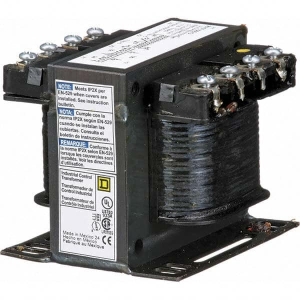 Square D 1 Phase, 100 VA, Control Transformer 131°F Temp Rise ...
