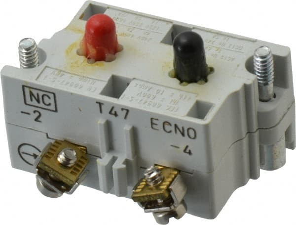 Eaton Cutler-Hammer NO/NC, 0.5 Amp, Electrical Switch Contact Block 120 ...