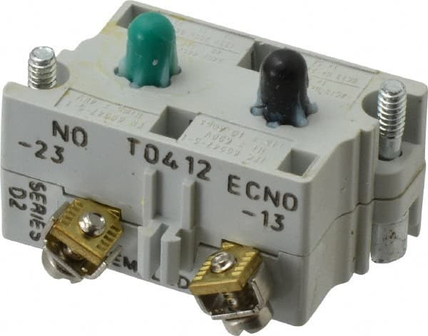 Eaton Cutler-Hammer 2NO, 0.5 Amp, Electrical Switch Contact Block 120 ...