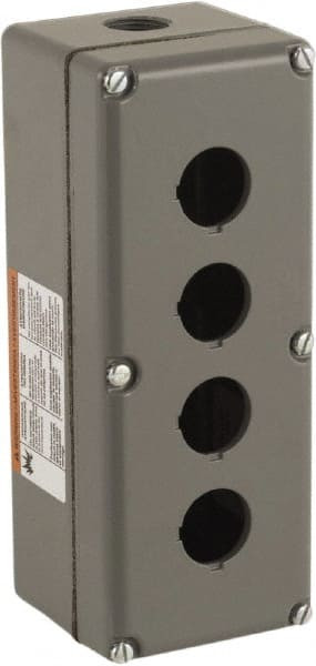 Schneider Electric 4 Hole, 30mm Hole Diameter, Aluminum Pushbutton ...