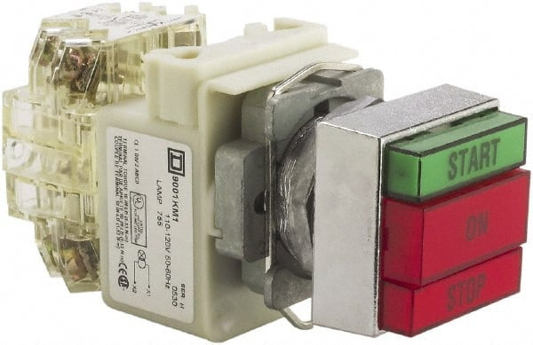 Schneider Electric 30mm Mount Hole, Pushbutton Switch with Pilot Light ...