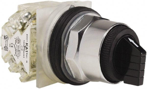 Schneider Electric 1.18 Inch Mount Hole, 3 Position, Knob and ...