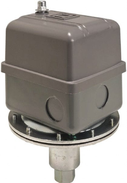 Square D 1 NEMA Rated, DPST, 20 inHg to 25 inHg, Vacuum Switch Pressure ...