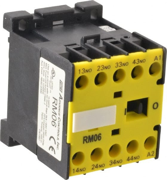 ACI Advance Controls, Inc. 4 Pole, 4NO, 120 VAC Control Relay 16 Amps ...