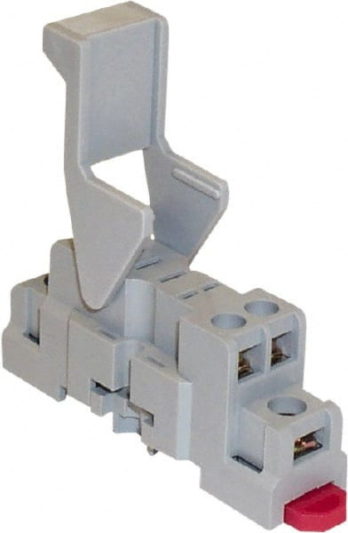 Square D 5 Pins, 300 VAC, 15 Amp, Spade Relay Socket DIN Rail Mount ...