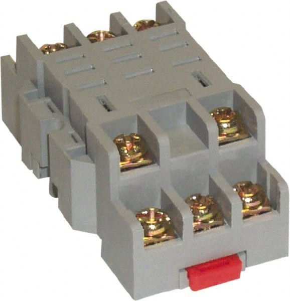 Square D 11 Pins, 300 VAC, 10 Amp, Spade Relay Socket DIN Rail Mount ...