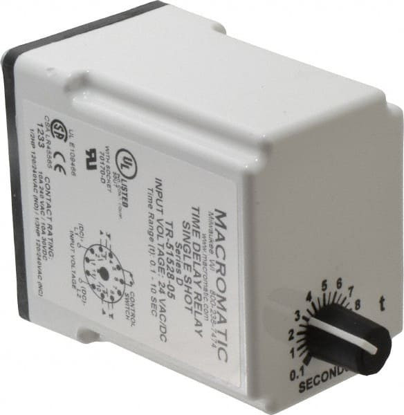 Macromatic 11 Pin, Multiple Range DPDT Time Delay Relay 10 Contact Amp ...