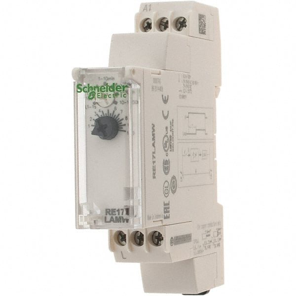 Schneider Electric 100 hr Delay, Multiple Range SPST Time Delay Relay 0 ...