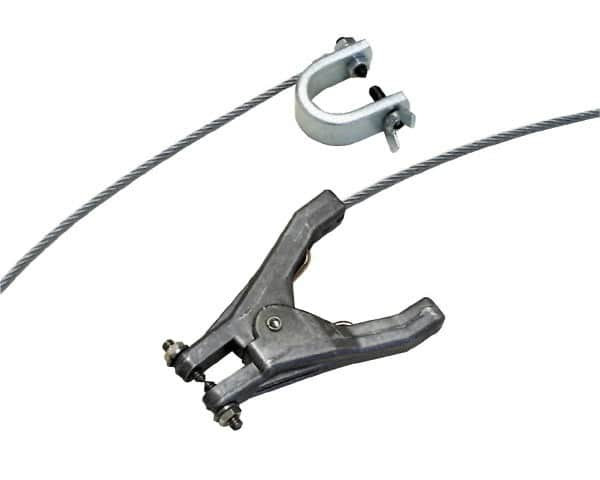 Hubbell 19 AWG, 3 Ft., C-Clamp, Hand Clamp, Grounding Cable with Clamps ...