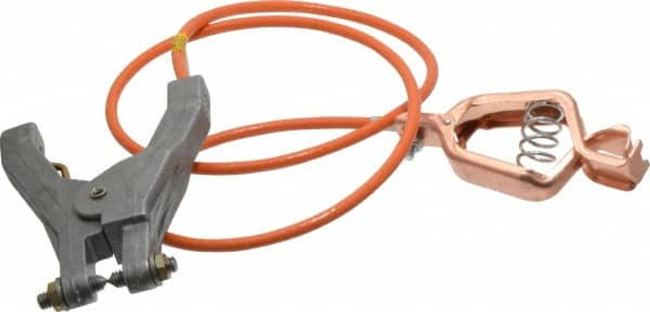 Hubbell 19 AWG, 3 Ft., Alligator Clip, Hand Clamp, Grounding Cable with ...