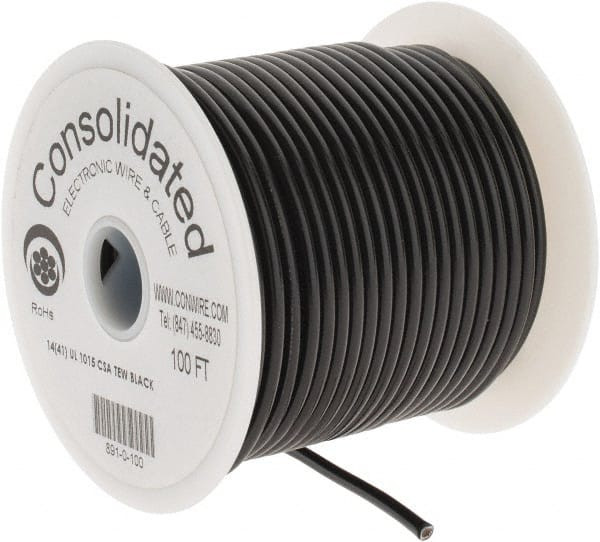 Made in USA 14 AWG, 41 Strand, 100 ft. OAL, Tinned Copper Hook Up Wire ...