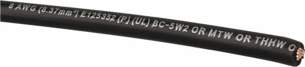 Southwire 8 AWG, 19 Strand, Black Machine Tool Wire PVC, Acid, Moisture ...