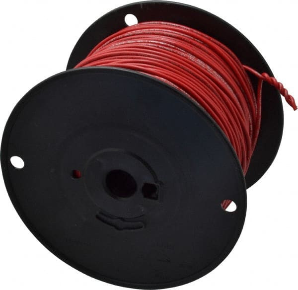 Southwire 18 AWG, 16 Strand, Red Machine Tool Wire PVC, Acid, Moisture ...